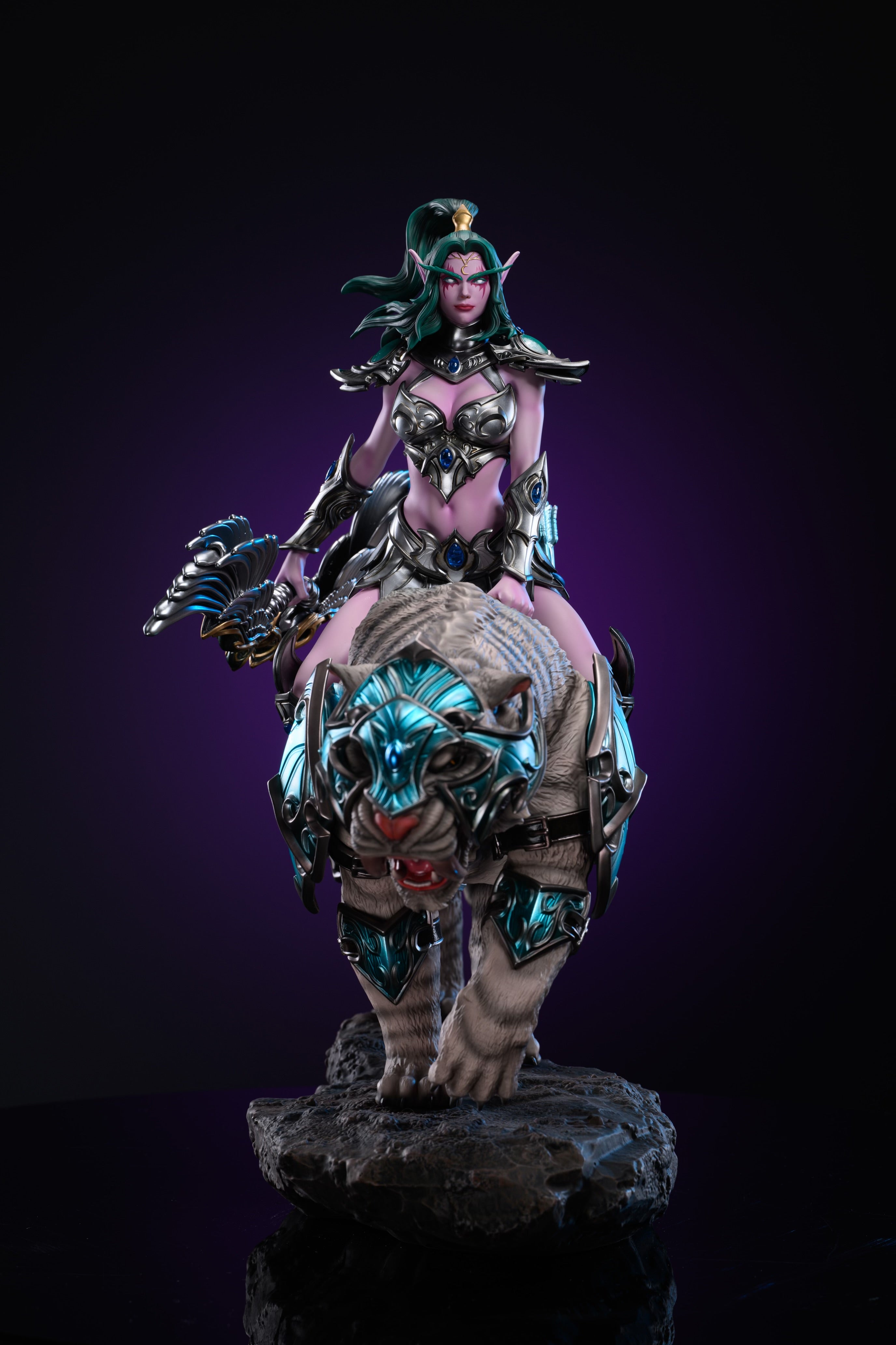 World of Warcraft Monster Studio Night Elf Huntress Resin Statue ...