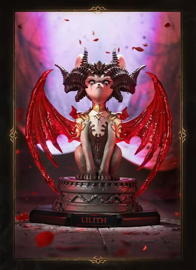 Diablo IV Blizzard Entertainment Diablo Lilith Meow Licensed Resin Sta ...