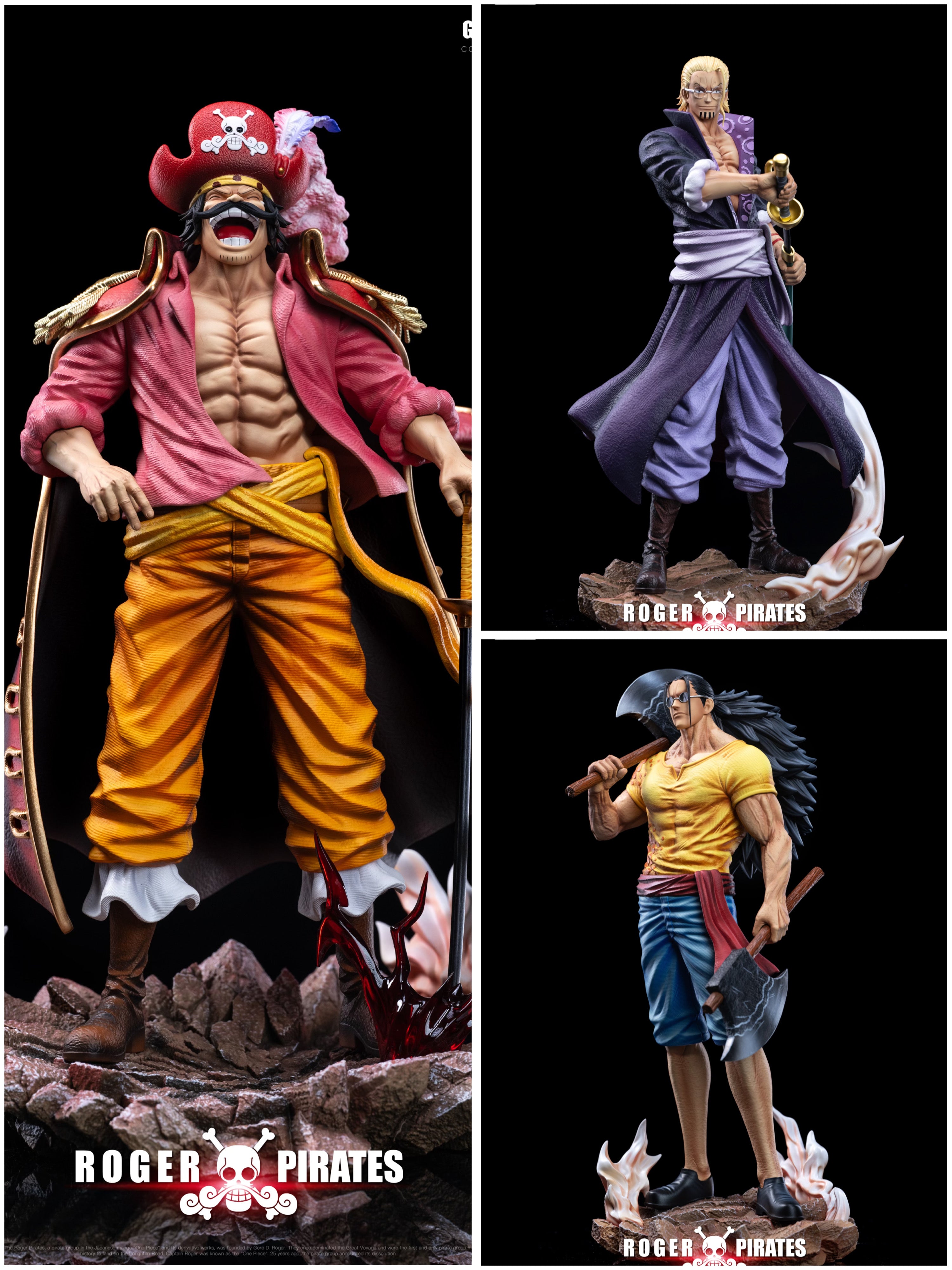 One Piece AS Studio Scopper Gaban x Gol D Roger x Silvers Rayleigh Res ...