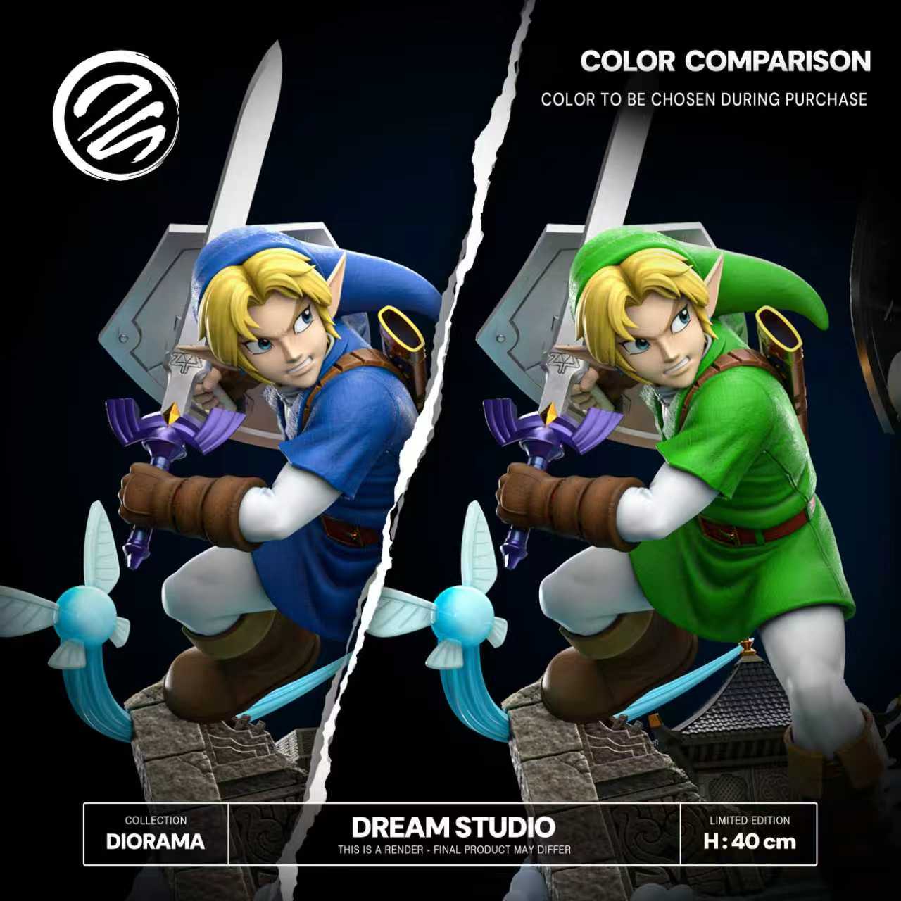 The Legend of Zelda Dream Studio Collectibles Link OoT vs Dark Link Di ...