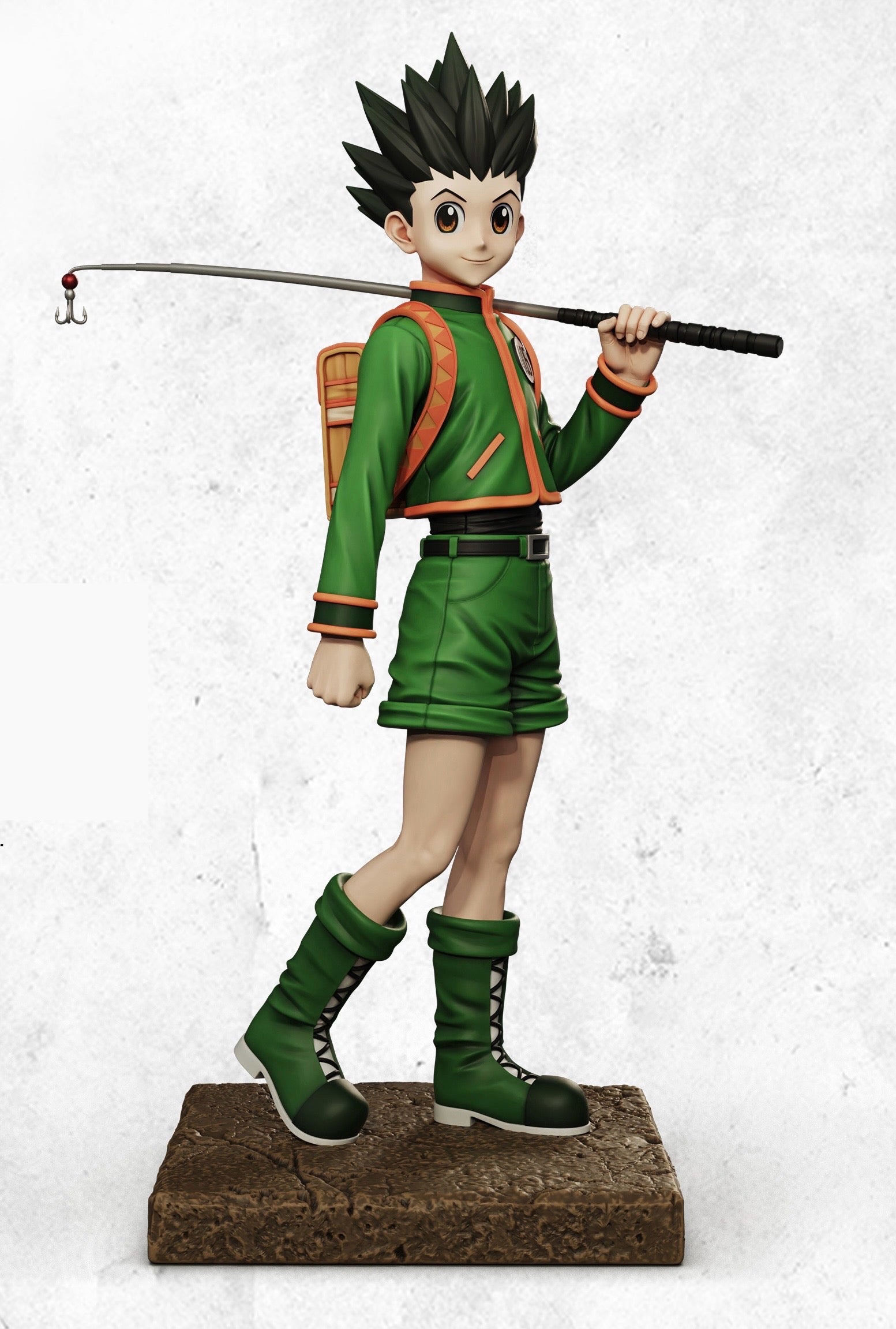 Hunter x Hunter Cross Studio Fishing Rod Gon Freecss Resin Statue [PRE
