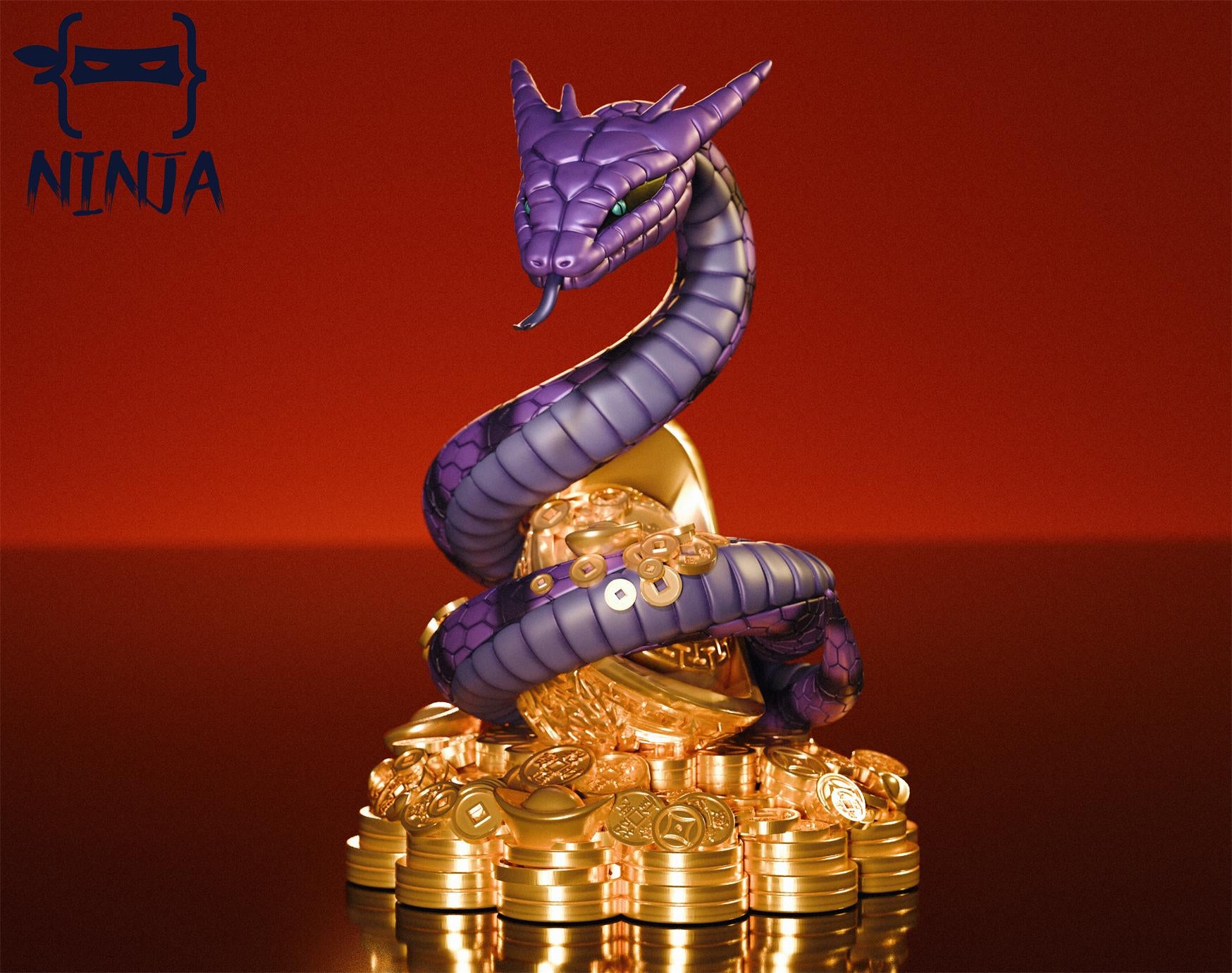 Naruto NINJA Studio Auspicious Serpent Brings Blessings Resin Statue ...