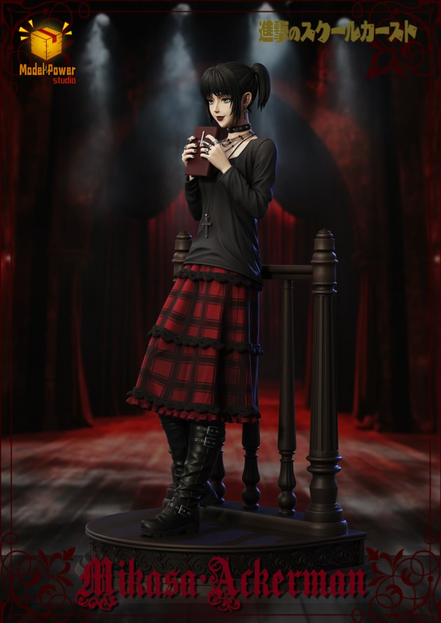 Attack on Titan Model Power Studio Gothic Costume Mikasa Ackerman Resi