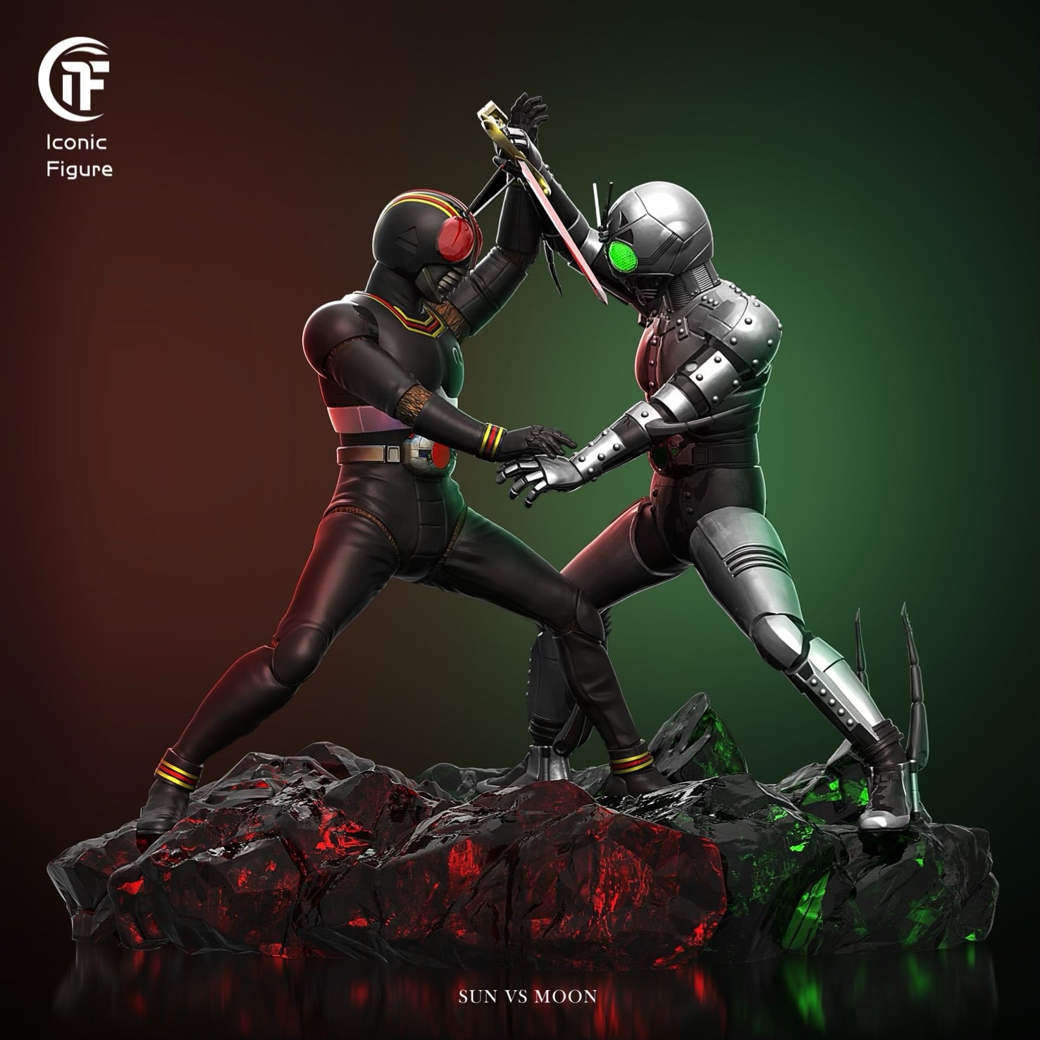 Kamen Rider Iconic Figure Studio Black Sun Vs Kamen Rider Shadow Moon