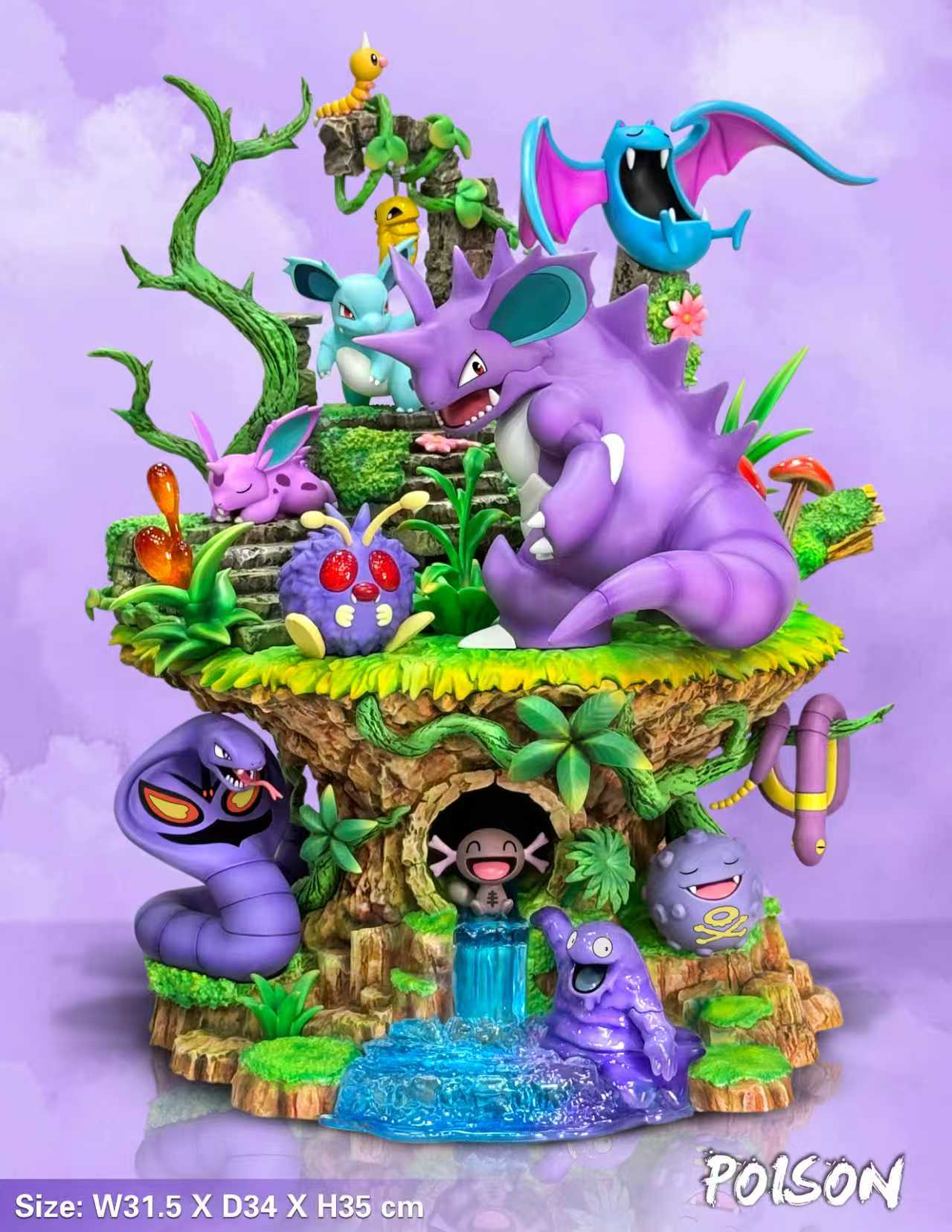 Pokemon EGG Studio Poison Type Group Resin Statue – ClubHouse Statues