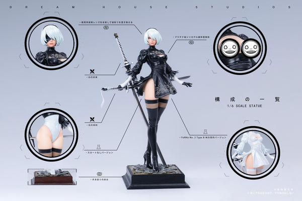 NieR Automata Dream House Studio 2B Resin Statue – ClubHouse Statues