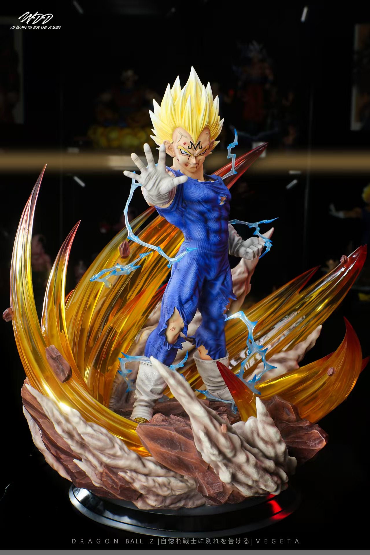 Dragon Ball Oracle x Figure Class Majin Vegeta Final Impact Resin Stat ...