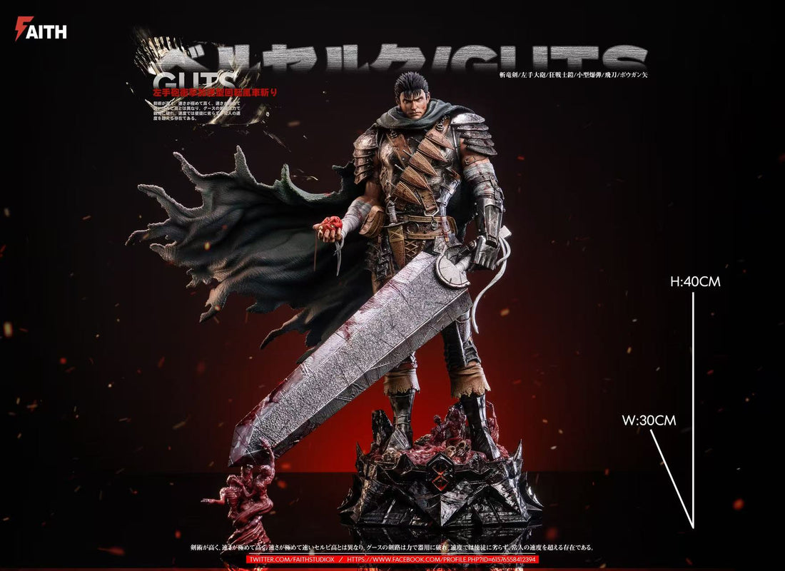 Berserk Faith Studio Guts Resin Statue – ClubHouse Statues