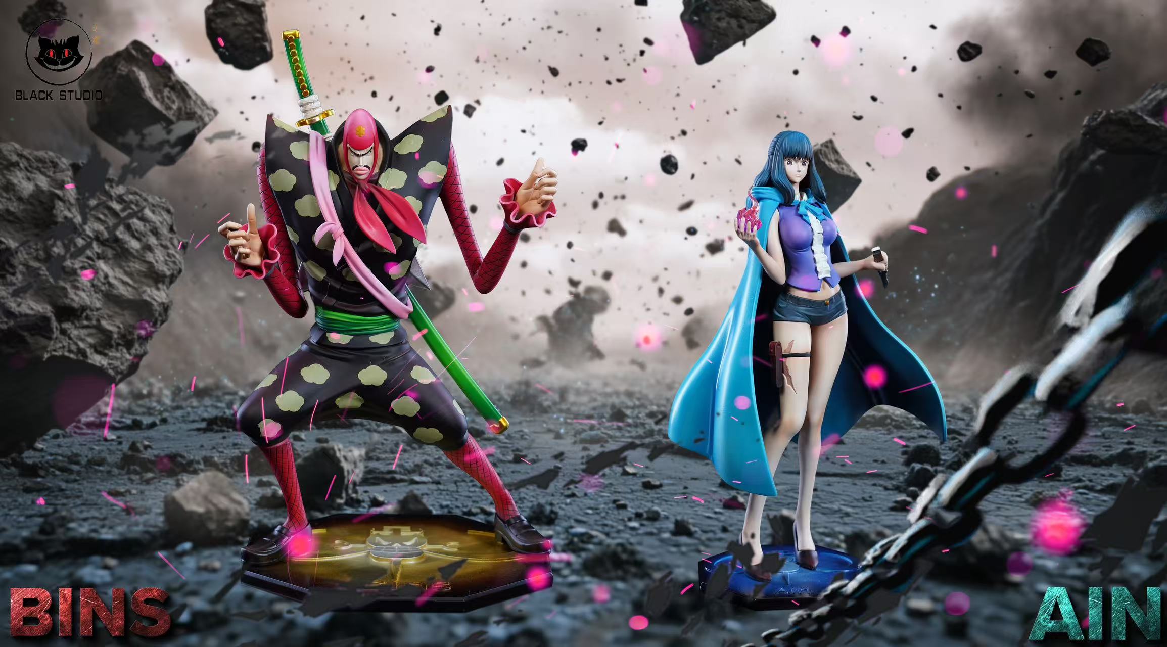 One Piece Black Studio Binz X Ain Resin Statue – ClubHouse Statues