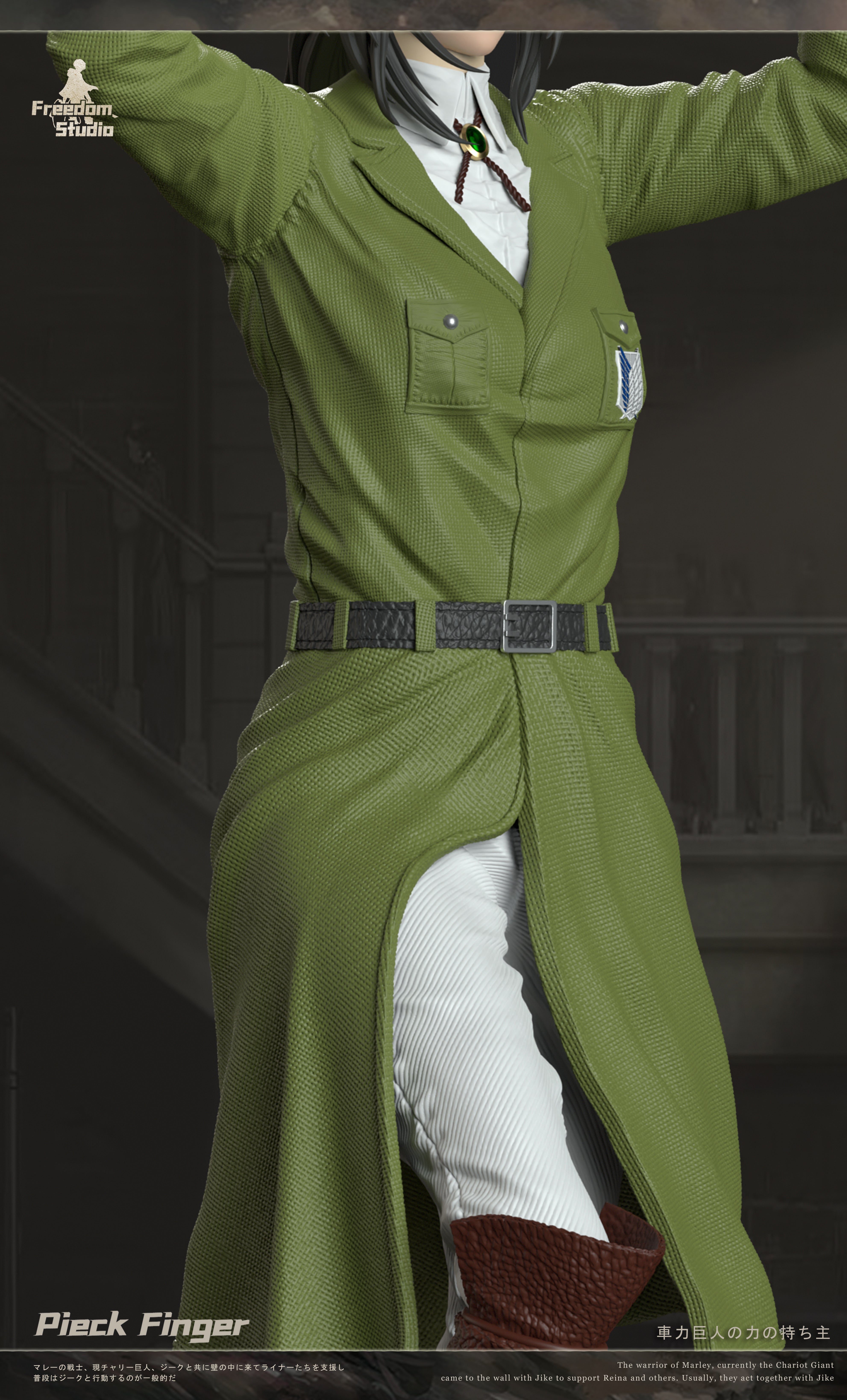 Attack on Titan Freedom Studio Pieck Finger Surrender – ClubHouse Statues