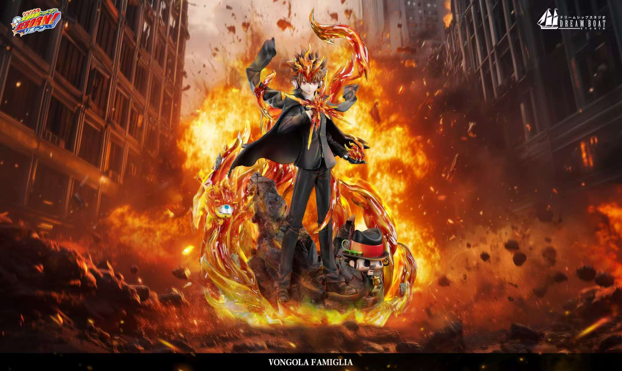 Katekyo Hitman Reborn Dream Boat Studio Sawada Tsunayoshi Resin Statue ...