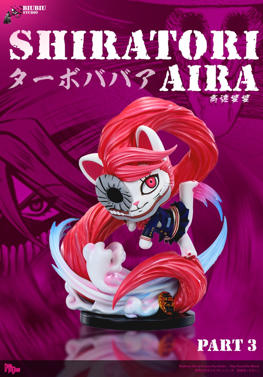 Dandadan Biubiu Studio Turbo Granny cos Shiratori Aira Resin Statue ...