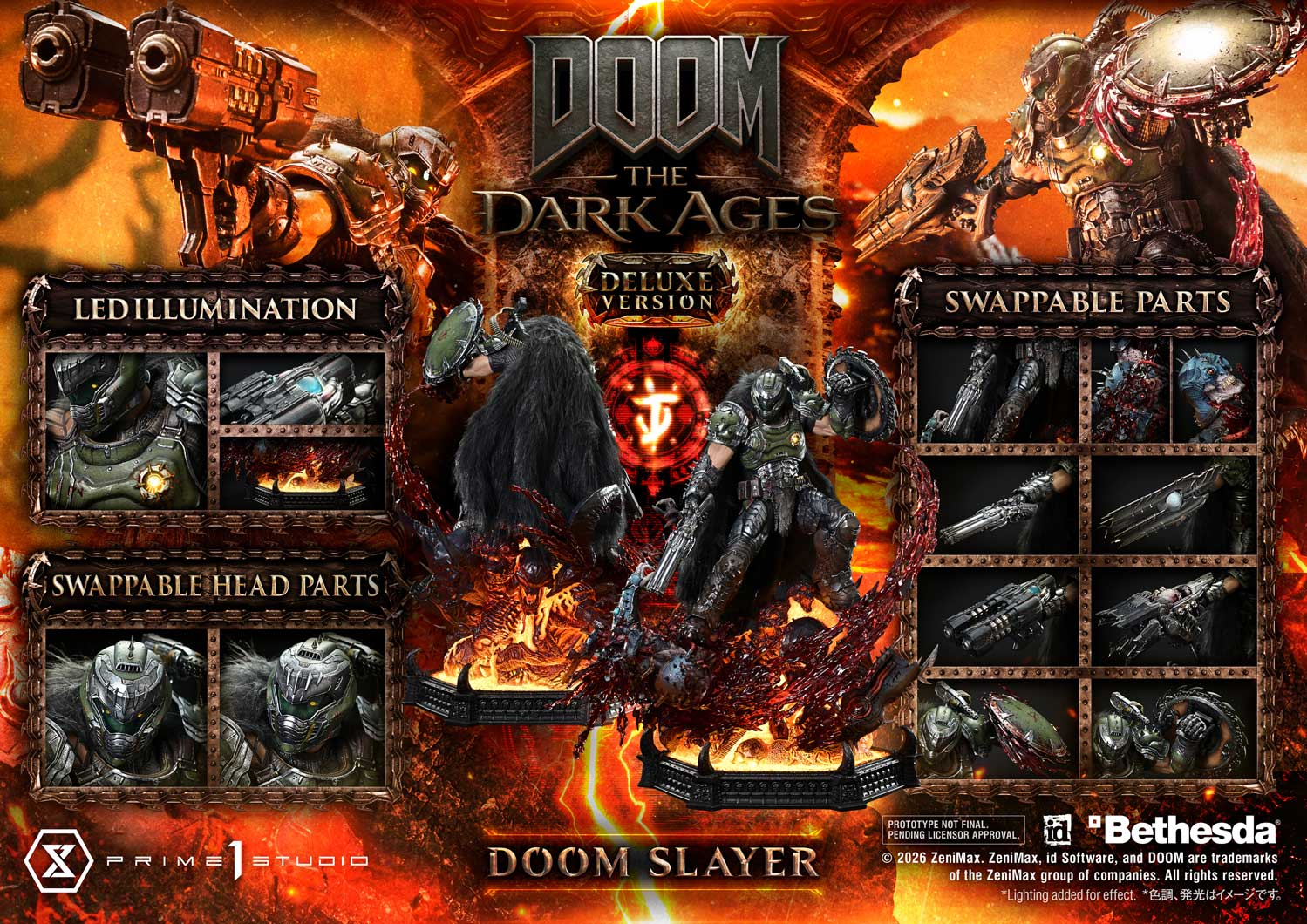 DOOM: The Dark Ages Prime 1 Studio Doom Slayer Licensed Resin Statue ...