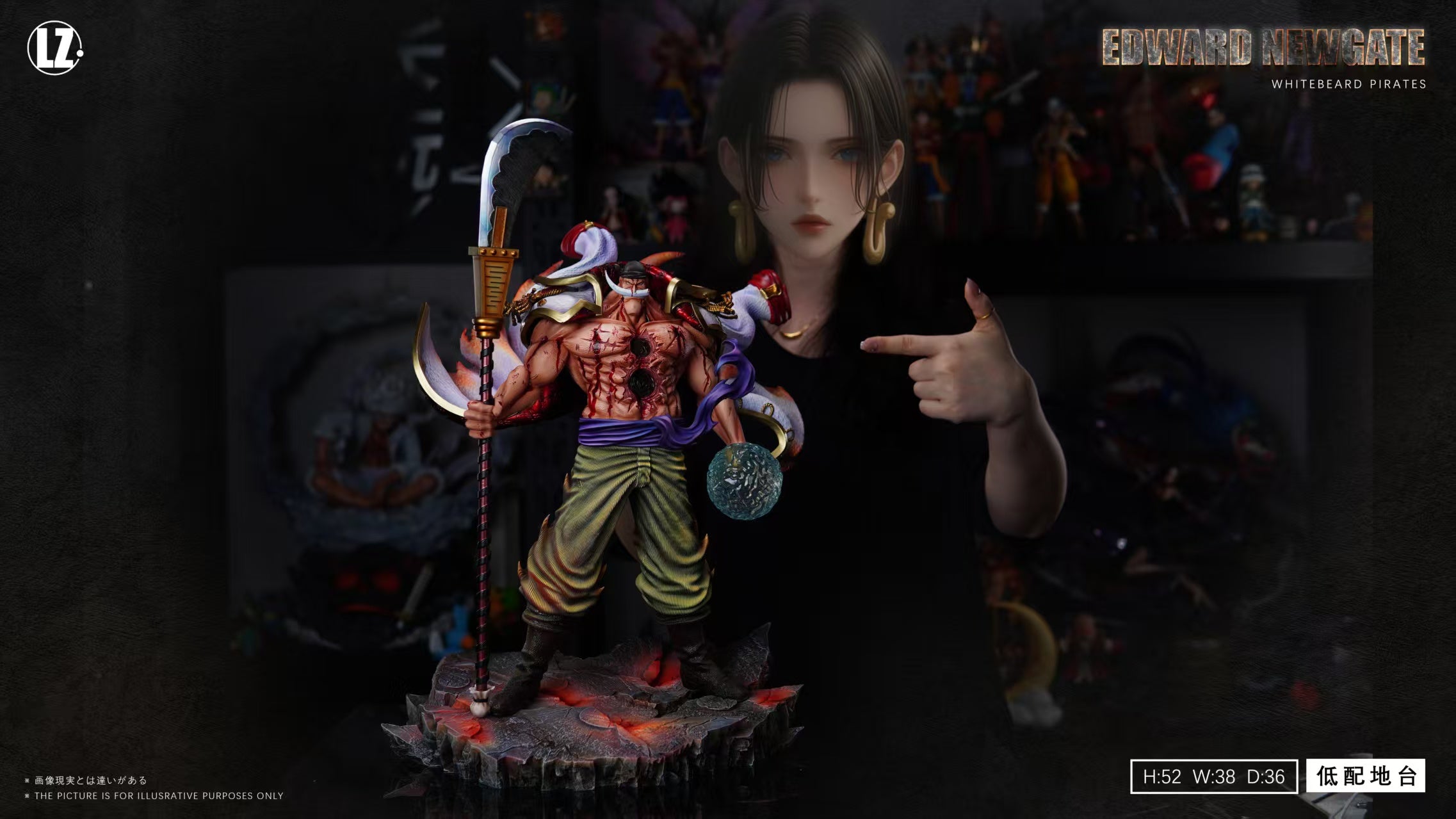 One Piece LZ Studio WhiteBeard Edward Newgate Resin Statue – ClubHouse ...