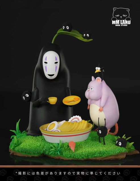 Spirited Away MMLAND Studio No Face Man x Bohs Picnic Resin Statue ...