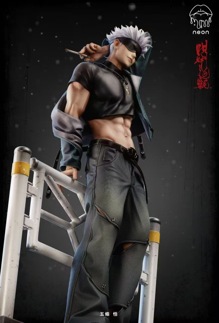 Jujutsu Kaisen Neon Studio Satoru Gojo Resin Statue – ClubHouse Statues