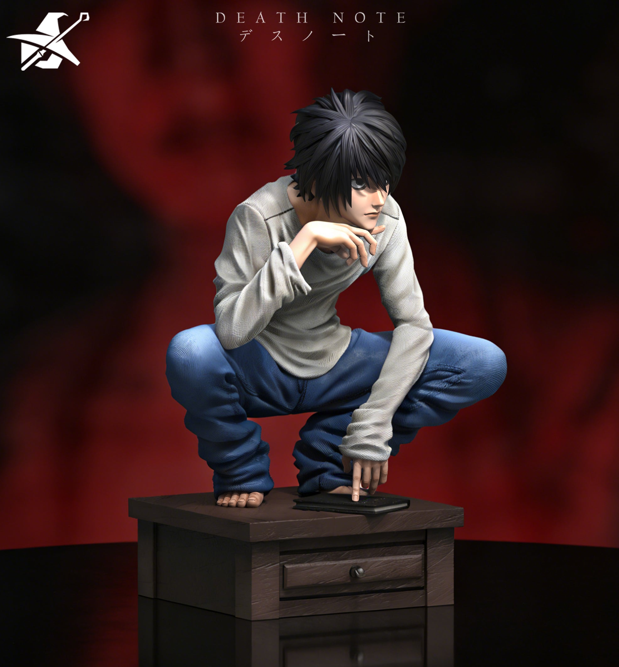 Death Note Wu Shi Mo Wan Studio L Lawliet Resin Statue – ClubHouse Statues