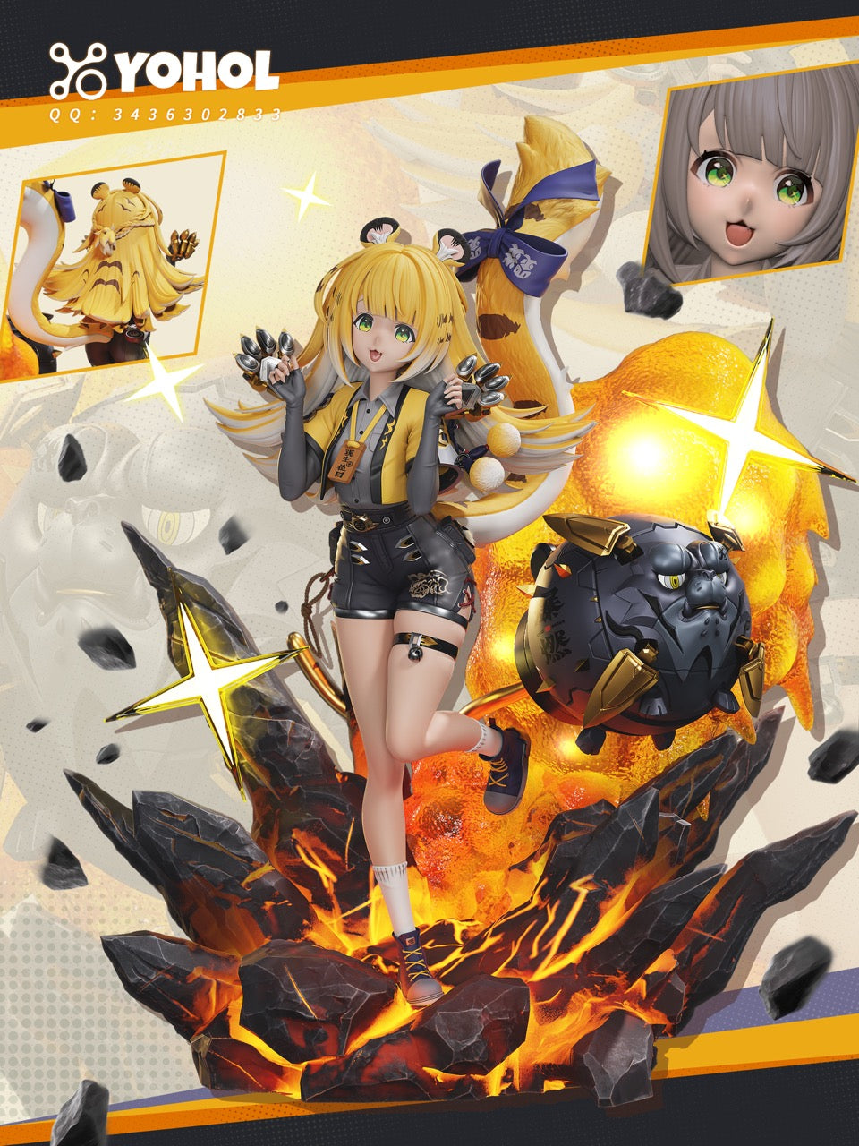 Zenless Zone Zero Yohol Studio Ju Fufu Resin Statue – ClubHouse Statues