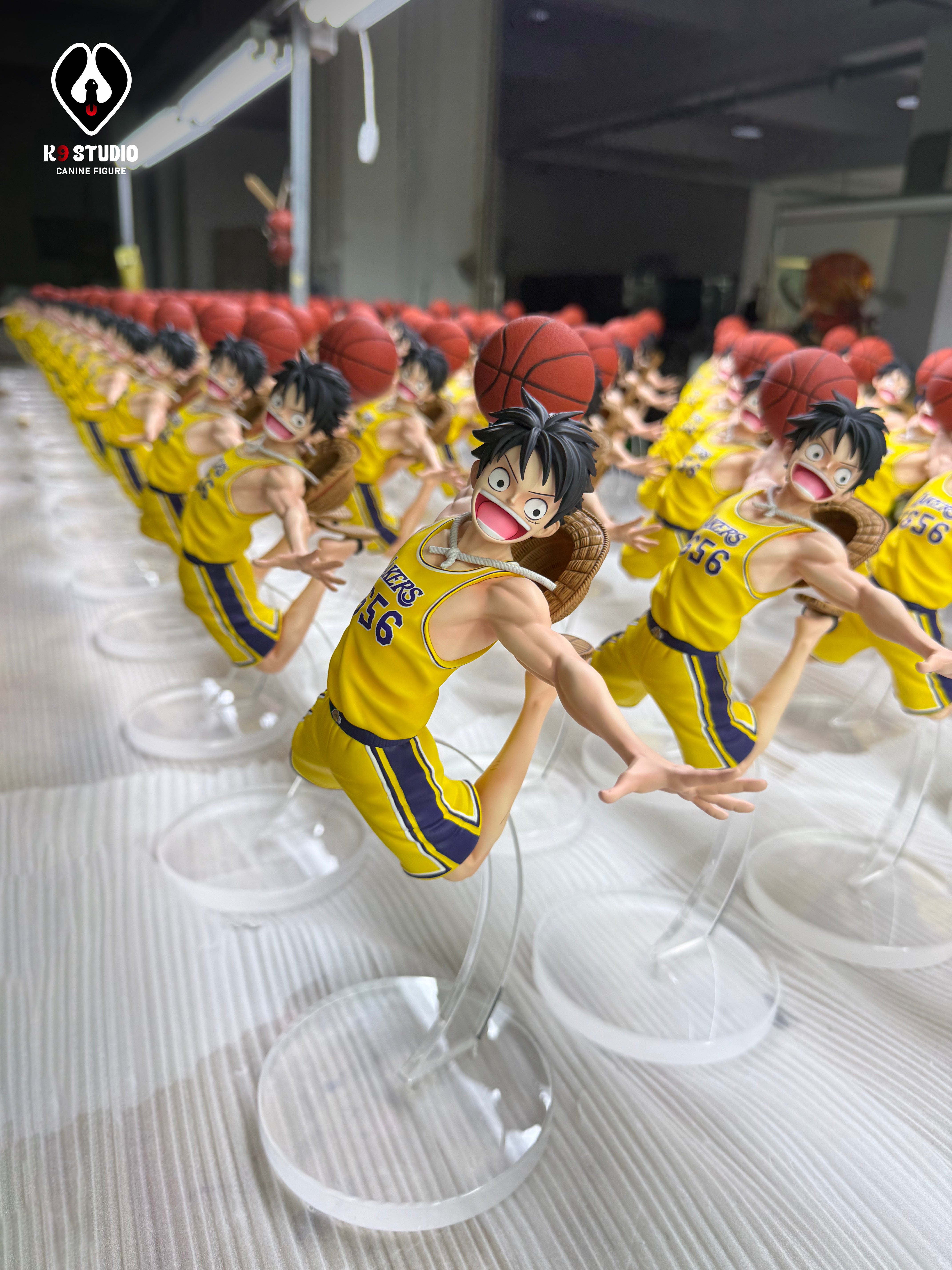 One Piece K9 Studio Monkey D Luffy Straw Hat Basketball Team Resin Sta ...