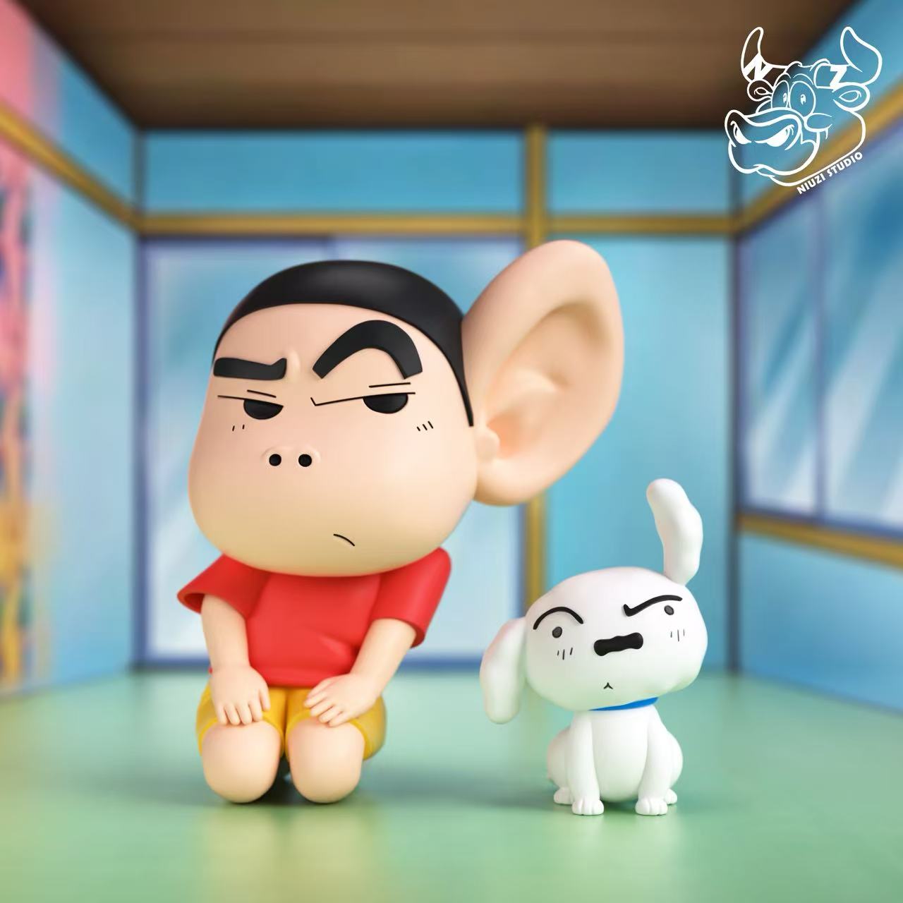 Crayon Shin Chan Niuzi Studio Shin Chan x Shiro Resin Statue ...