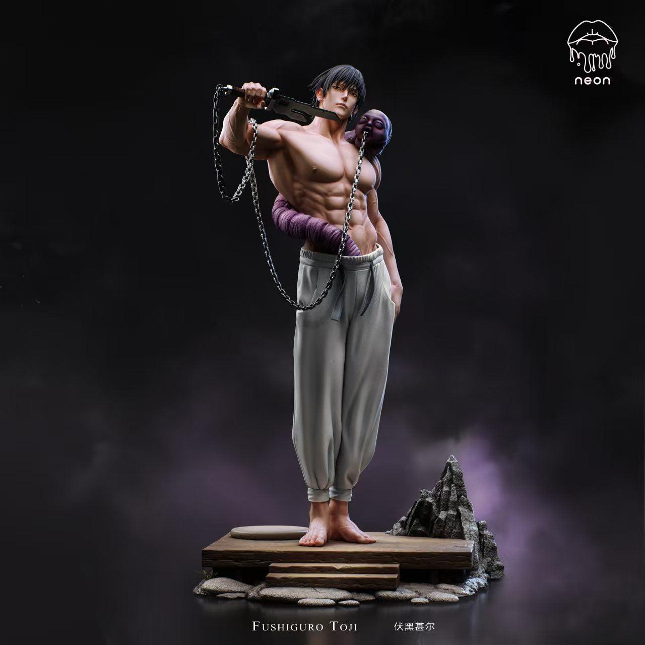 Jujutsu Kaisen Neon Studio Fushiguro Toji Resin Statue – ClubHouse Statues