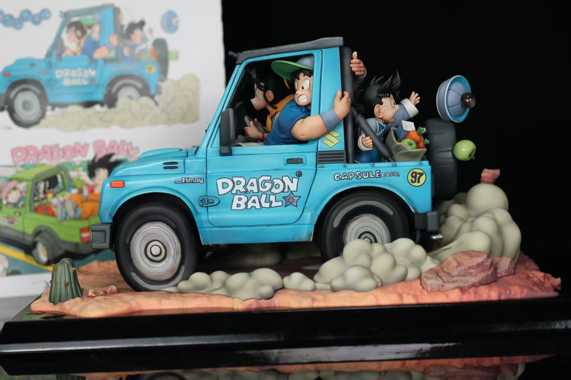 Dragon Ball Piccolo Studio Goku x Chichi x Gohan Car Resin Statue ...