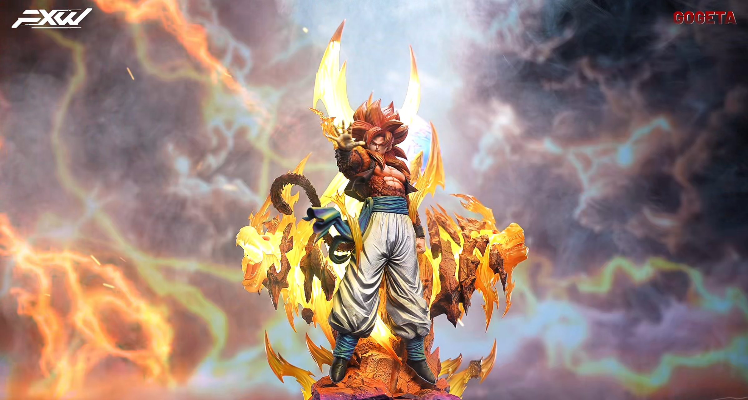 Dragon Ball FXW Studio Super Saiyan 4 Gogeta SSJ4 Resin Statue ...
