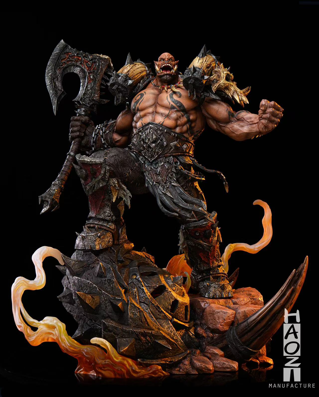 World of Warcraft Haozi Studio Garrosh Hellscream Resin Statue ...