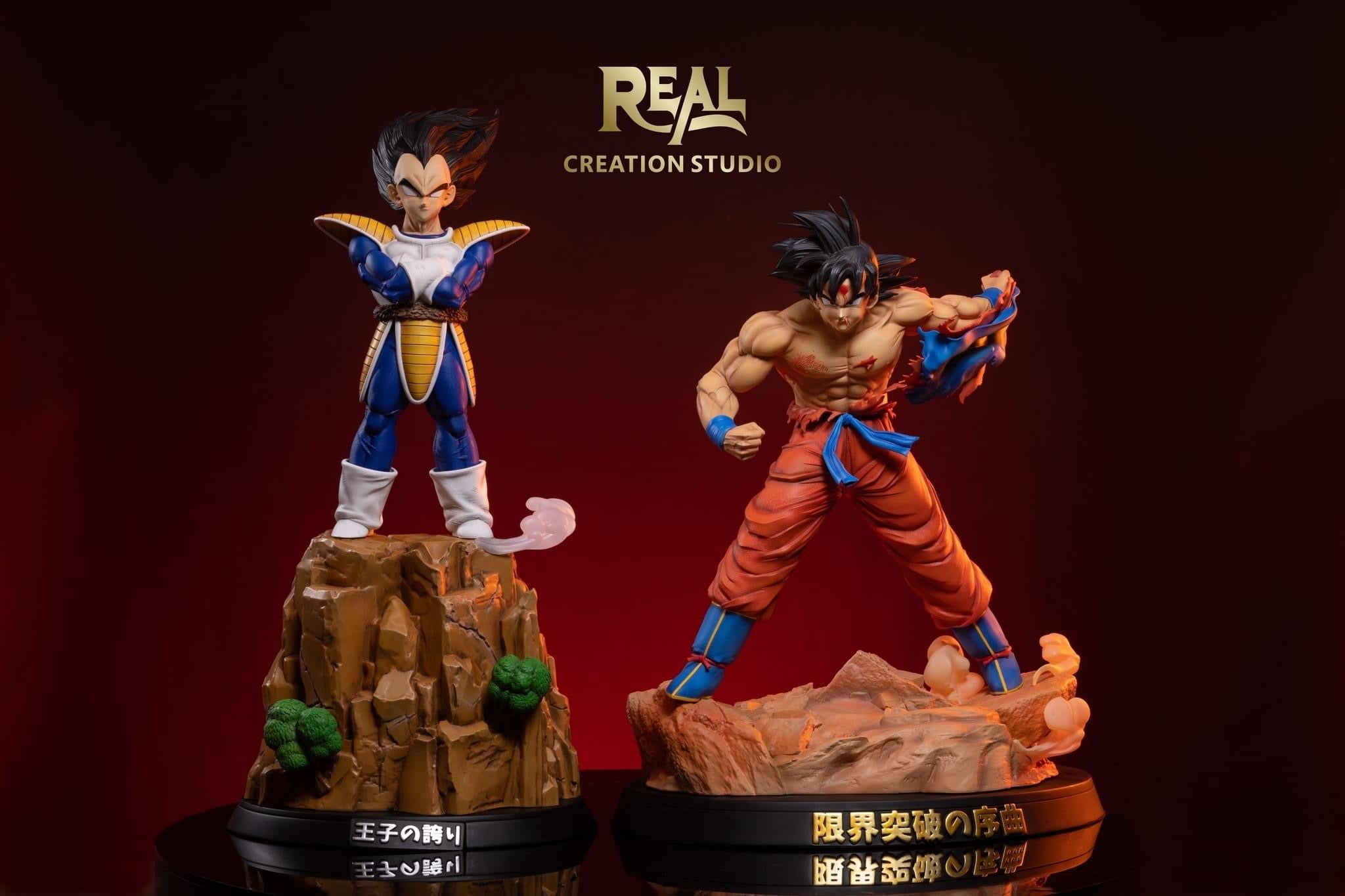 Dragon Ball Real Creation Studio Vegeta VS Goku Resin Statue ...