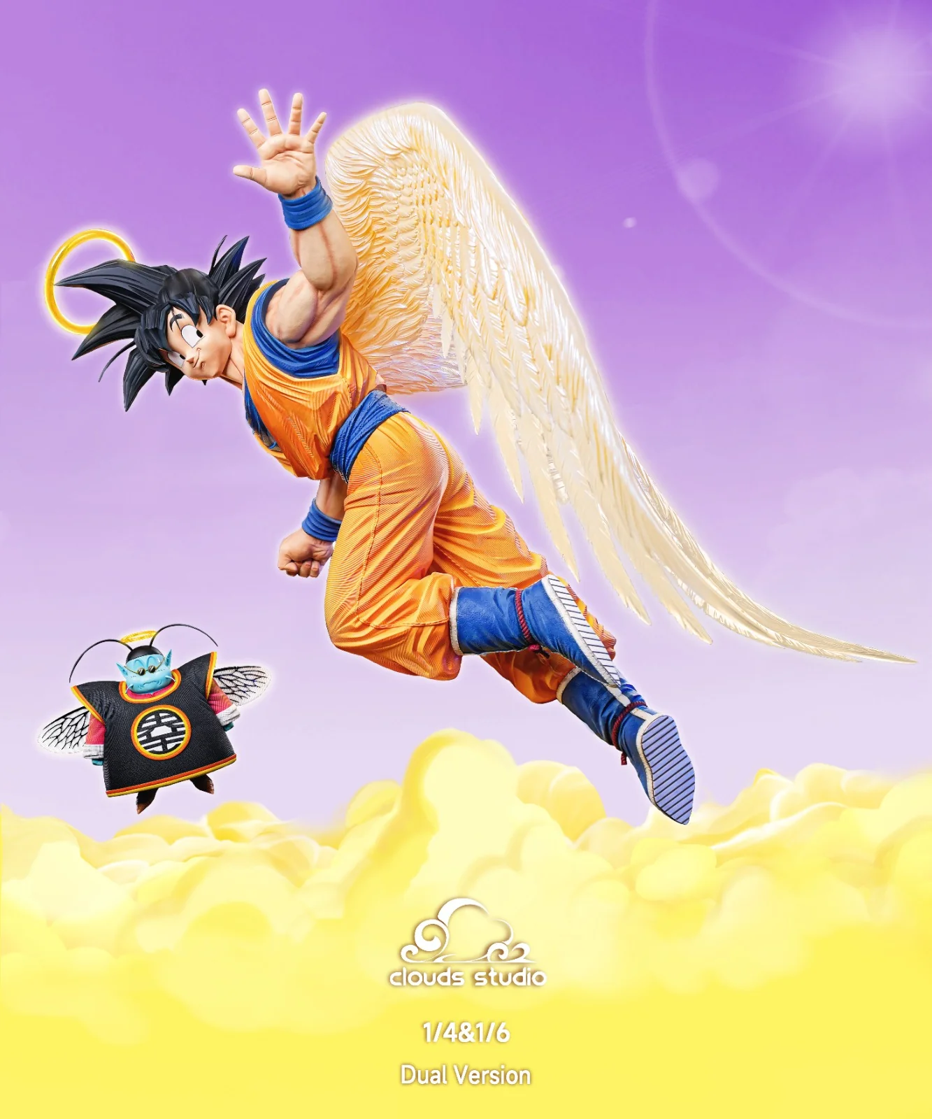 Dragon Ball Clouds Studio Goodbye Goku With Wings Resin Statue ...