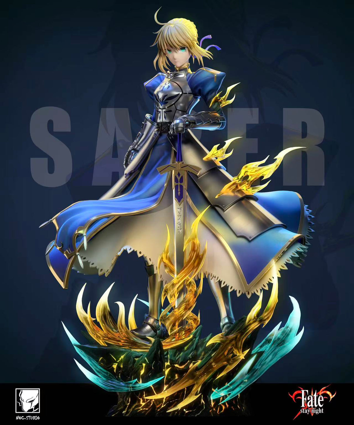 Fate Stay Night Noc Studio Fate Saber Resin Statue – ClubHouse Statues