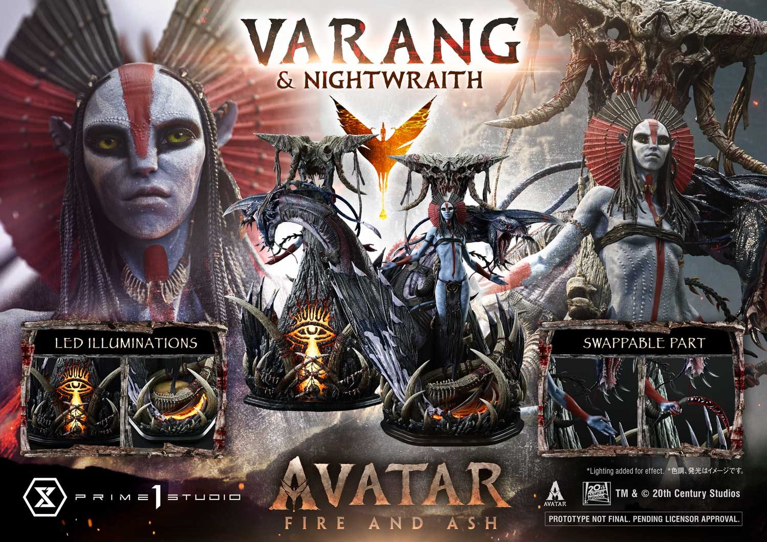 Avatar Prime 1 Studio Varang x Nightwraith Licensed Resin Statue ...