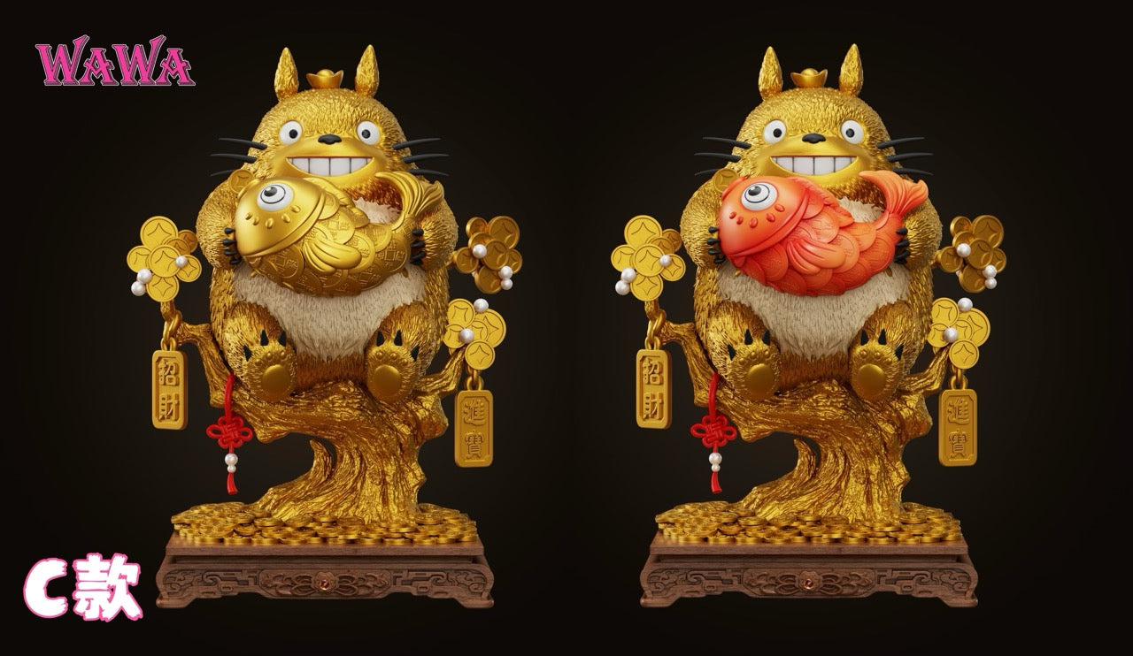 My Neighbour Totoro WAWA Studio Fortune Cat Totoro Resin Statue ...